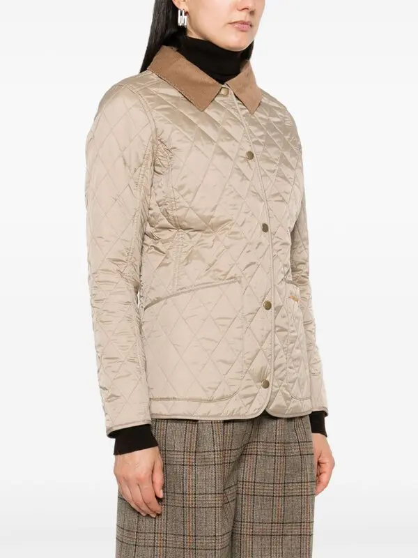 Barbour Quilted Collared Jacket - Brown