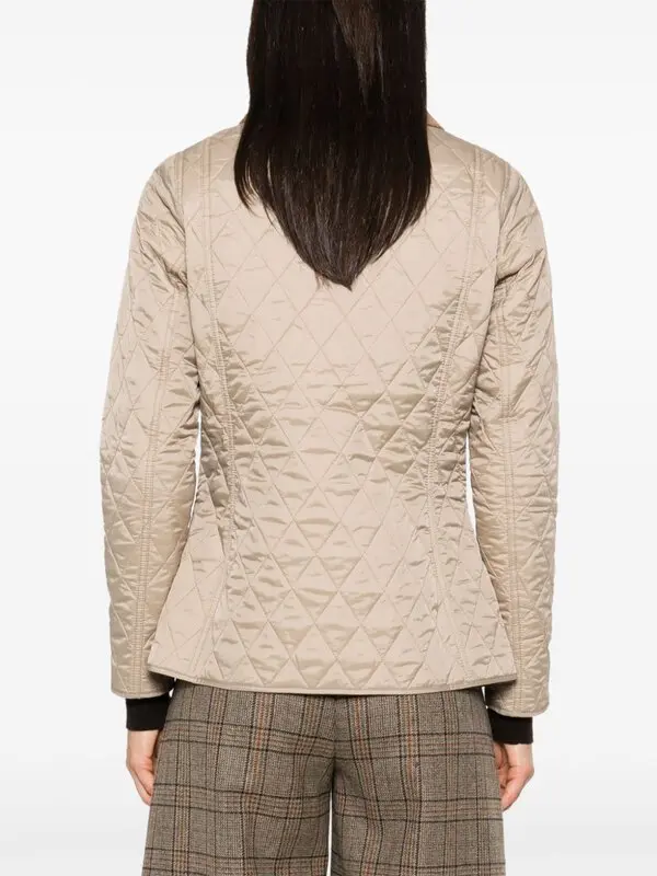 Barbour Quilted Collared Jacket - Brown