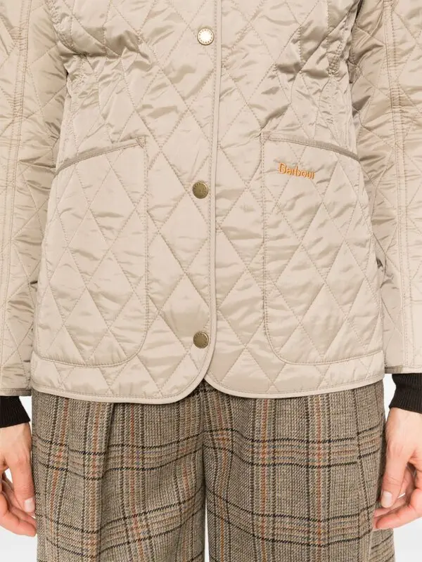 Barbour Quilted Collared Jacket - Brown