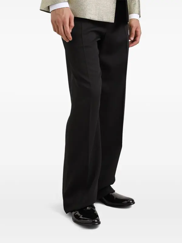 Dolce & Gabbana Gabardine Tuxedo Trousers - Black