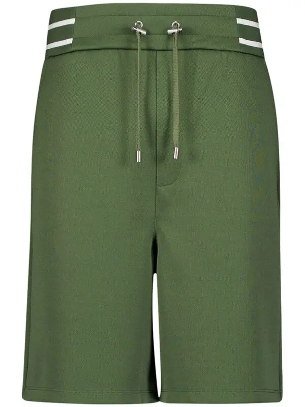 Balmain Logo-print Drawstring Shorts - Green
