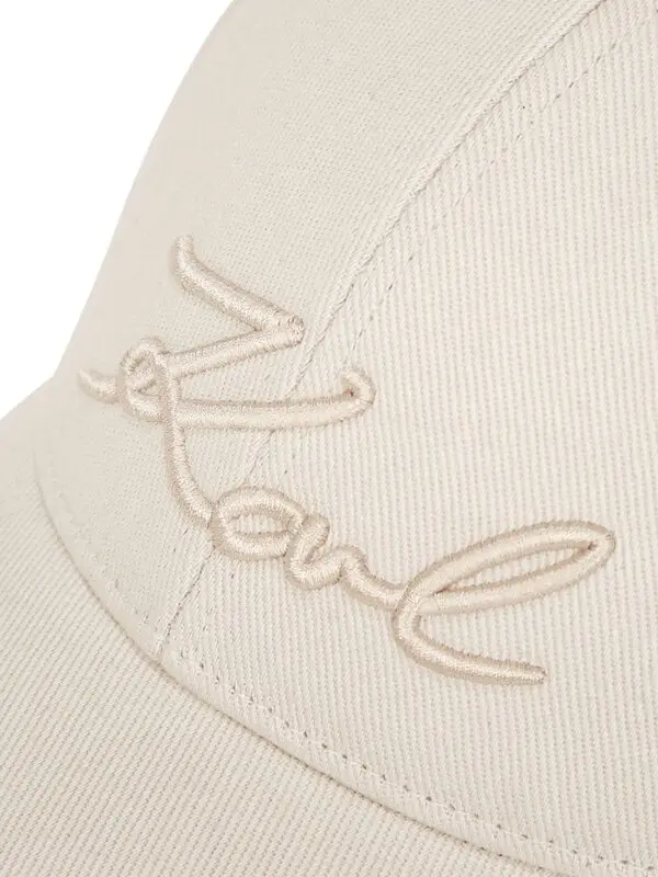 Karl Lagerfeld K/signature Baseball Cap - Neutrals