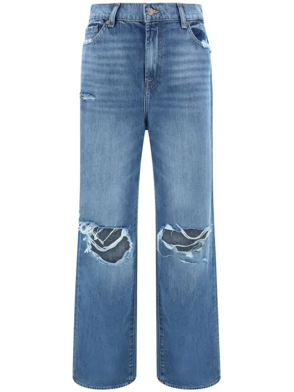7 For All Mankind Straight-leg Denim Jeans
