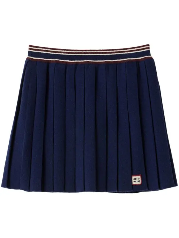 Miu Miu - Miu Miu Pleated Mini Skirt