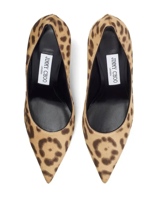 JIMMY CHOO Love 85mm Leopard-print Pumps - Neutrals