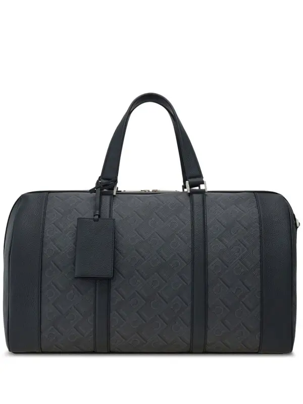 FERRAGAMO Monogram Duffle Bag - Grey