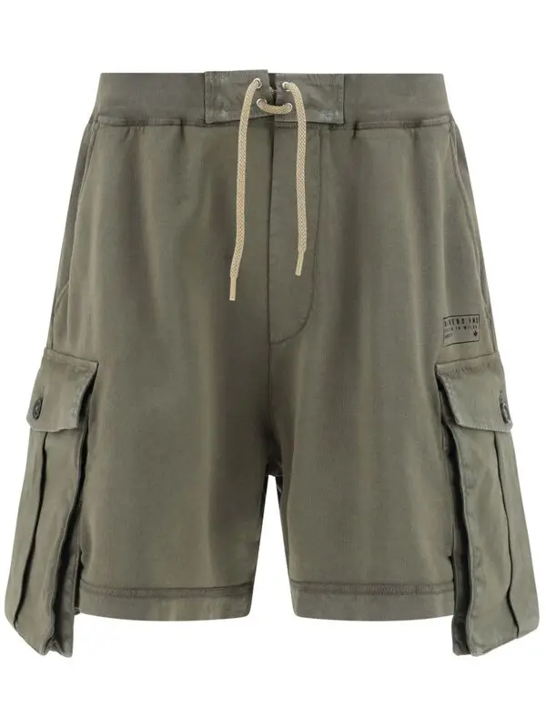 Dsquared2 Cotton Cargo Shorts - Green
