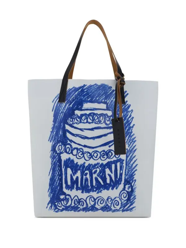 Marni Logo-print Tote Bag - White