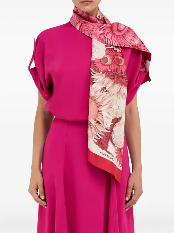 FERRAGAMO Sunflower Print Bandeau - Pink