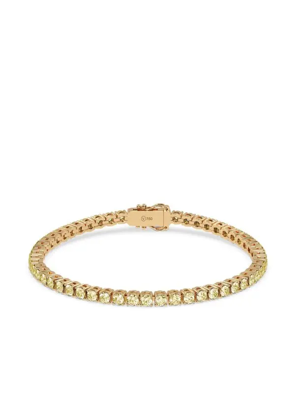 VEYNOU 18kt Recycled Gold Diamond Tennis Bracelet - Yellow