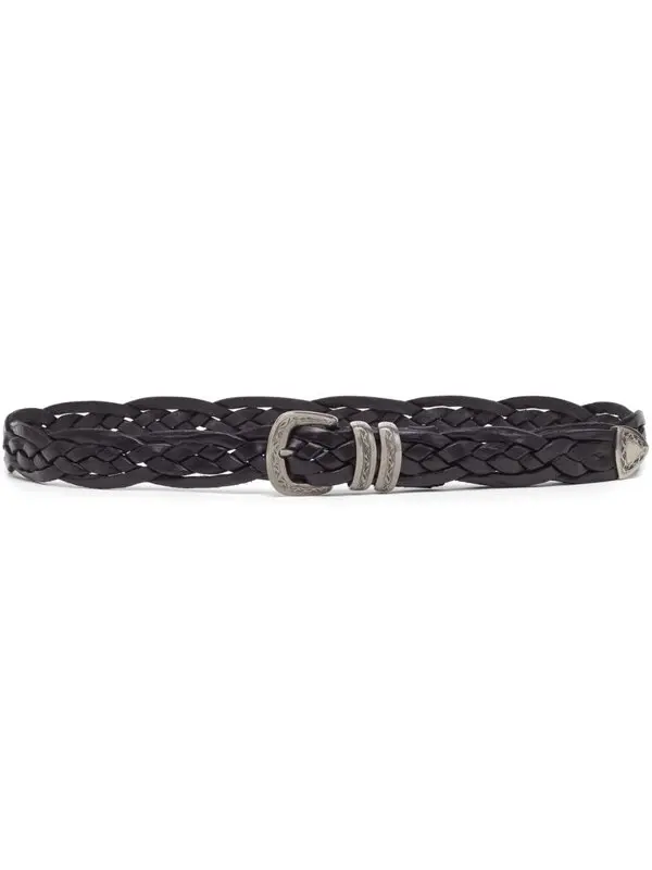 Brunello Cucinelli Leather Belt - Black