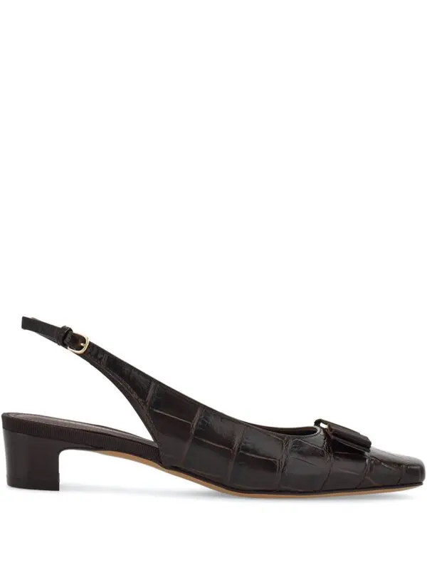 FERRAGAMO 30mm Vara Pumps - Brown