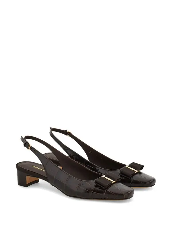 FERRAGAMO 30mm Vara Pumps - Brown
