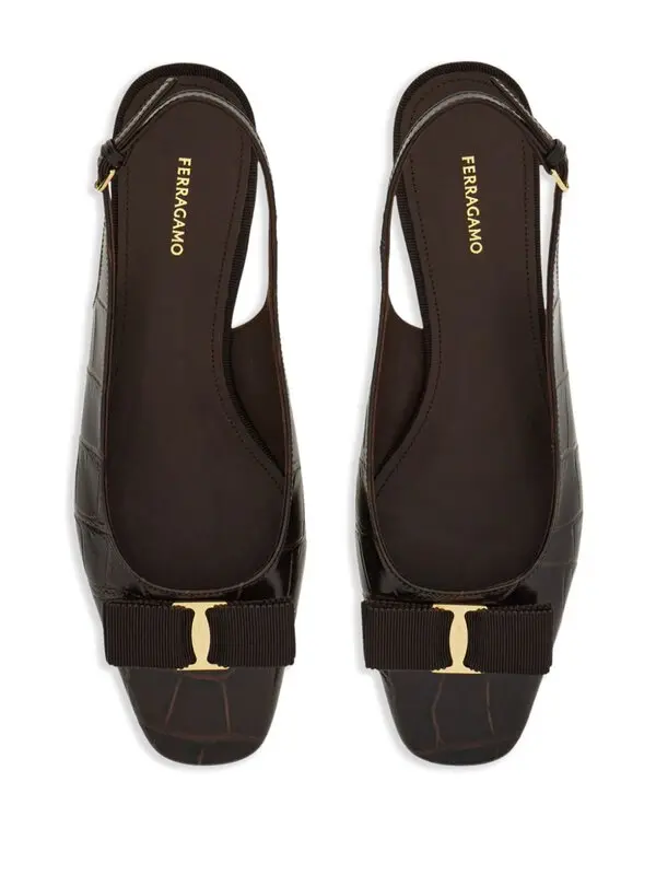FERRAGAMO 30mm Vara Pumps - Brown