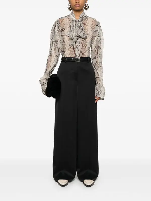JIL SANDER Pressed-crease Palazzo Pants