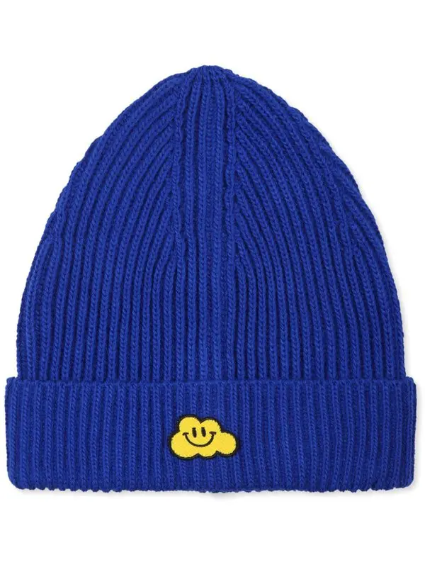 GHAYME Cloud-appliqué Beanie - Blue