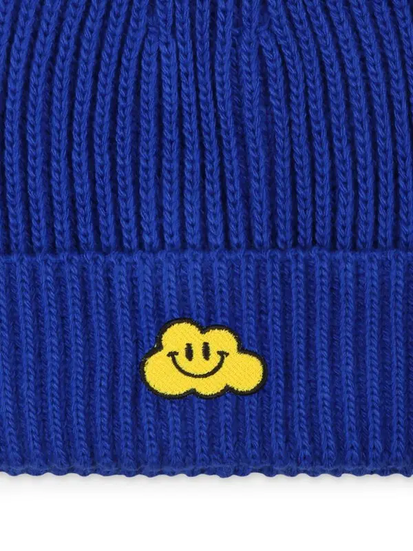 GHAYME Cloud-appliqué Beanie - Blue