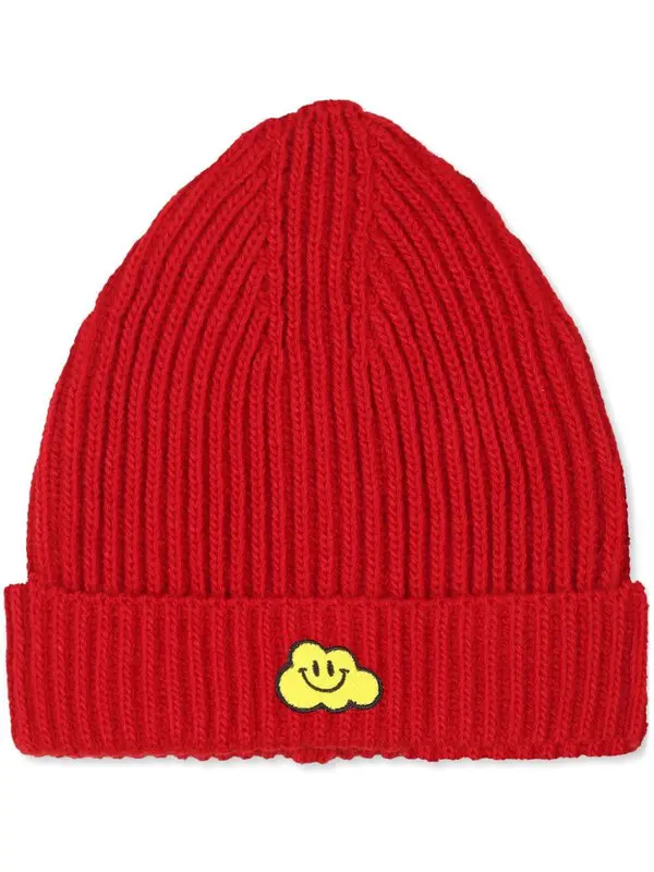 GHAYME Cloud-appliqué Beanie - Red