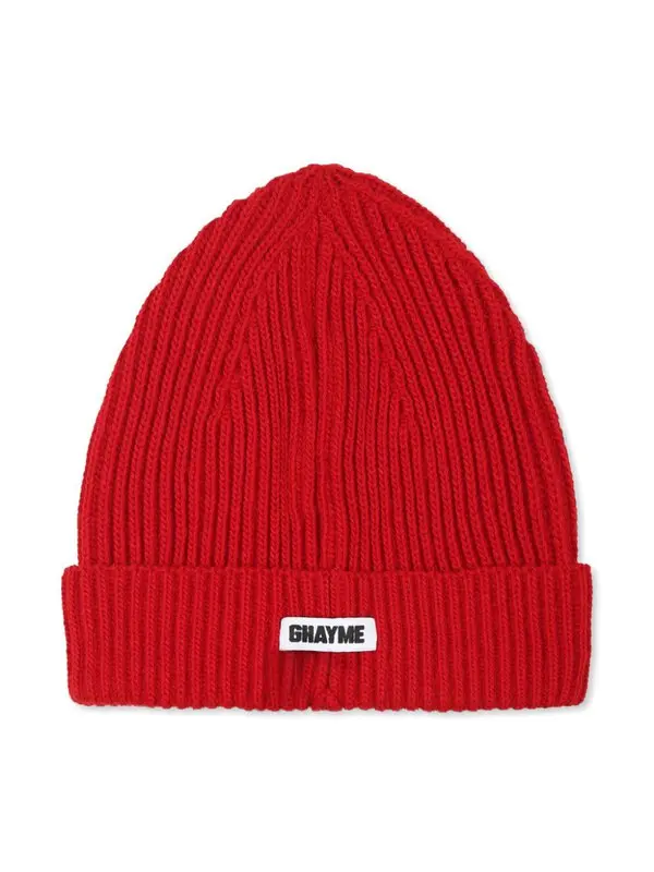 GHAYME Cloud-appliqué Beanie - Red