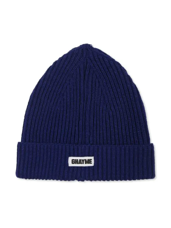 GHAYME Cloud-appliqué Beanie - Blue