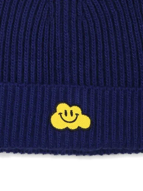 GHAYME Cloud-appliqué Beanie - Blue