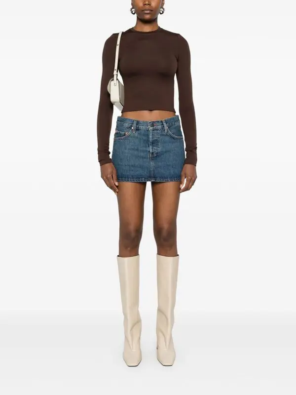 Wardrobe.NYC Cropped T-shirt - Brown