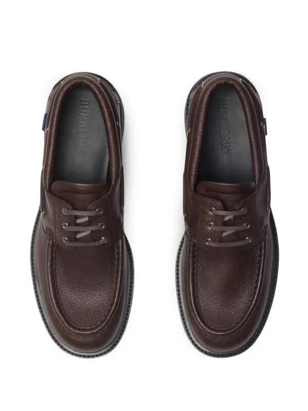 Burberry Raft Boat Shoes - Brown