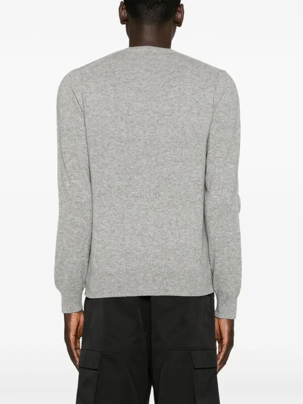 Play Comme Des Garcon Mélange-effect Wool Jumper - Grey