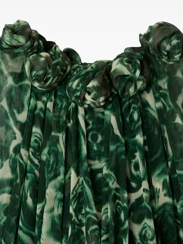 Burberry Printed Silk Maxi Dress
