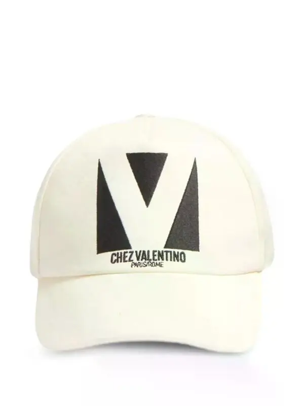 Valentino Garavani Logo-embroidered Baseball Cap - White