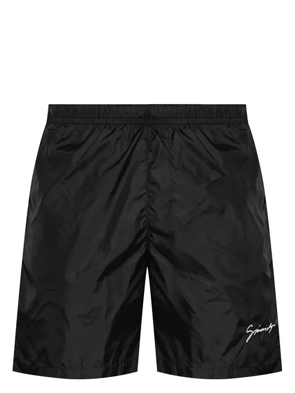 Givenchy Logo-embroidered Swim Shorts - Black