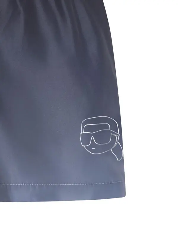 Karl Lagerfeld Ikon Gradient-effect Swim Shorts