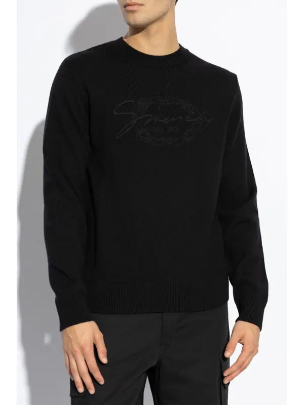 Givenchy Logo-embroidered Jumper - Black