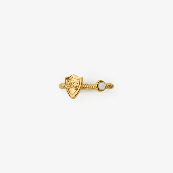 Burberry Ekd Shield Mother-of-pearl Ring