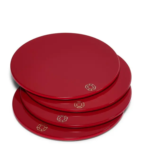THE MARTHA, BY BACCARAT Set Of 4 Octogone Coasters - Clear