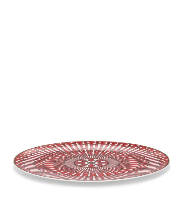THE MARTHA, BY BACCARAT Arcadia Red Show Plate