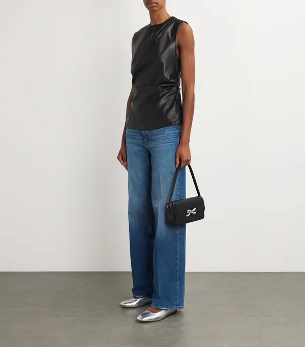 Paige Sasha Wide Leg Jeans - Blue