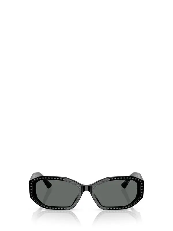 JIMMY CHOO Rectangular Sunglasses - Black / Silver Night