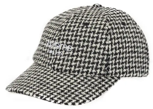 Supreme Harris Tweed 6-panel Cap - White