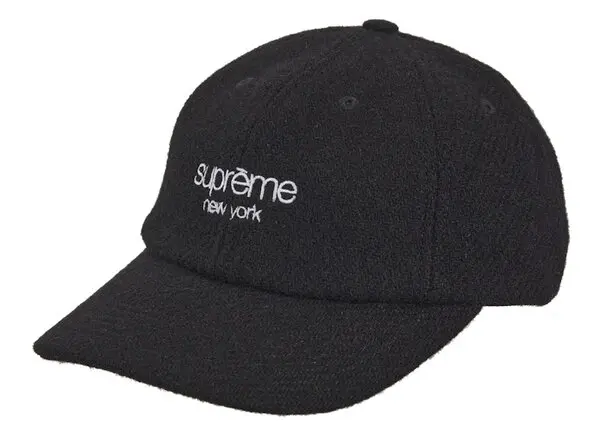 Supreme Harris Tweed 6-panel Cap - Black