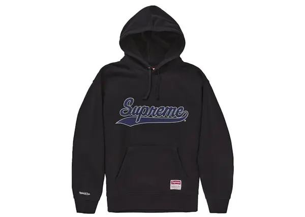 Supreme Mitchell & Ness Ncaa Hooded Sweatshirt - Black
