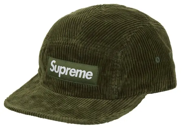 Supreme Corduroy Camp Cap - Green