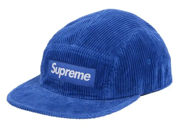 Supreme Corduroy Camp Cap - Blue