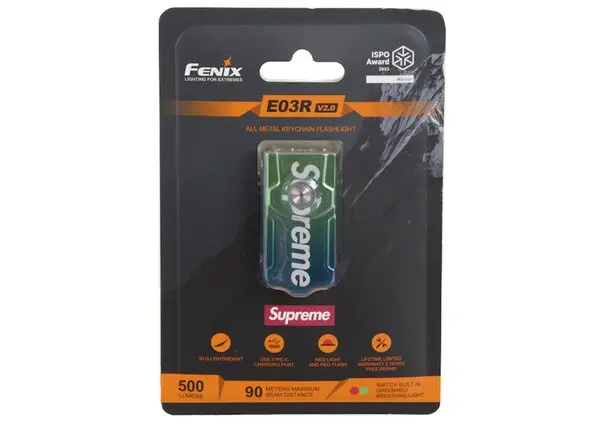 Supreme Fenix E03r Flashlight Keychain - Multicolor