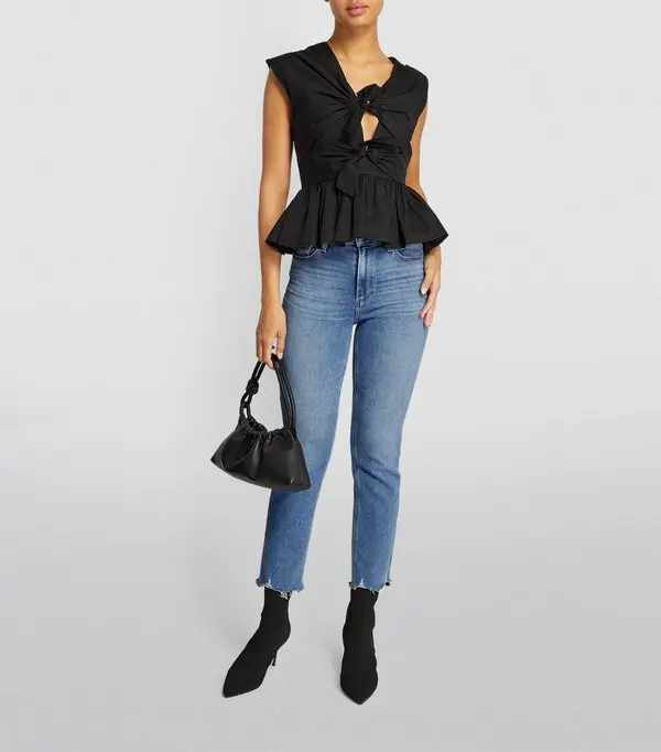 Paige Cindy Straight Ankle Jeans