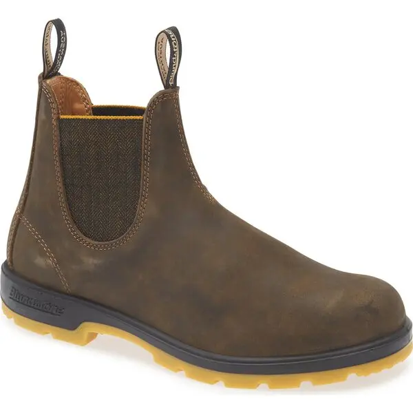 Blundstone Lugged Chelsea Boot - Rustic Brown