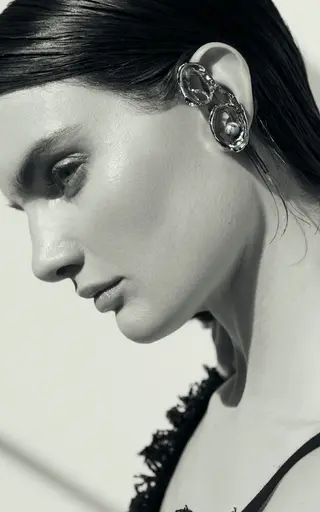 Marina Moscone Spiral Pearl Over Ear Cuff