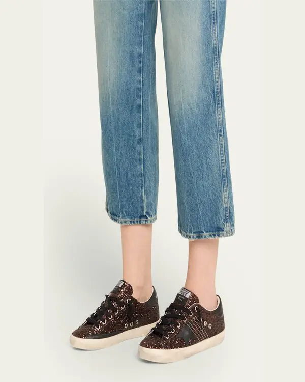 GOLDEN GOOSE Super-star Glitter Sneakers