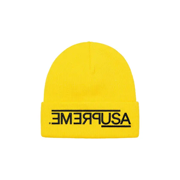 Supreme Usa Beanie - Yellow