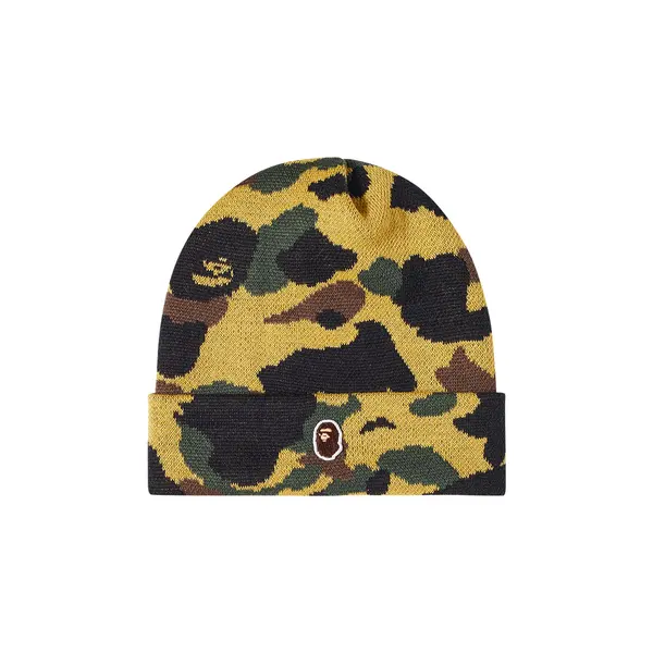 BAPE 1st Camo Knit Cap - Green